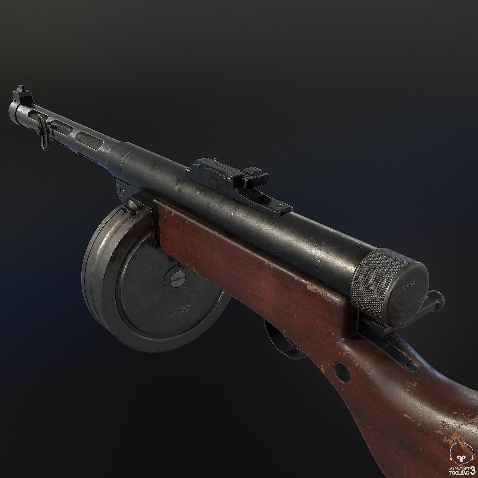 3D model KP31 Submachine Gun VR / AR / low-poly | CGTrader