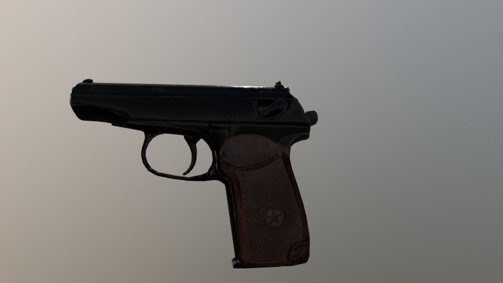 3D model Makarov Low poly BBR VR / AR / low-poly | CGTrader
