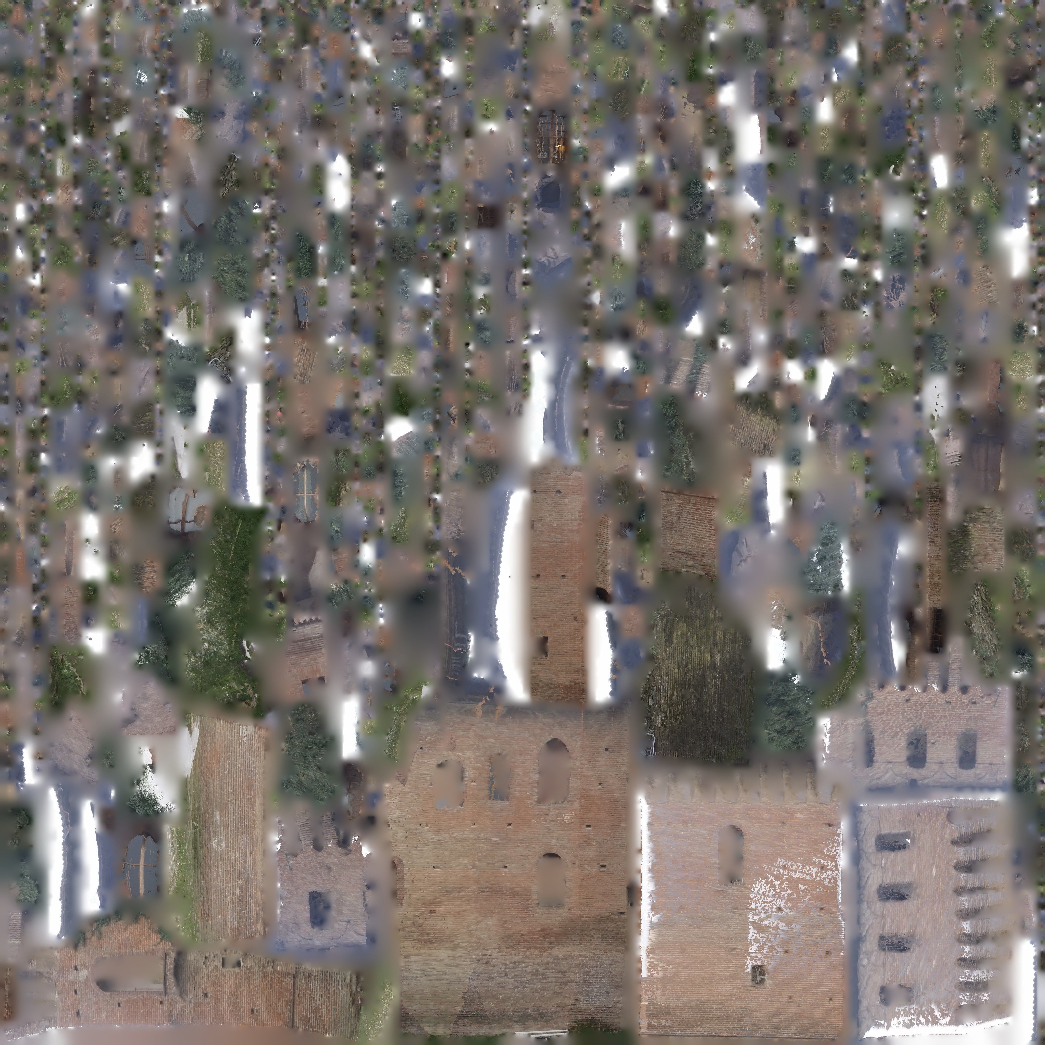 3D model Realistic castle model with texture and material mapped VR ...