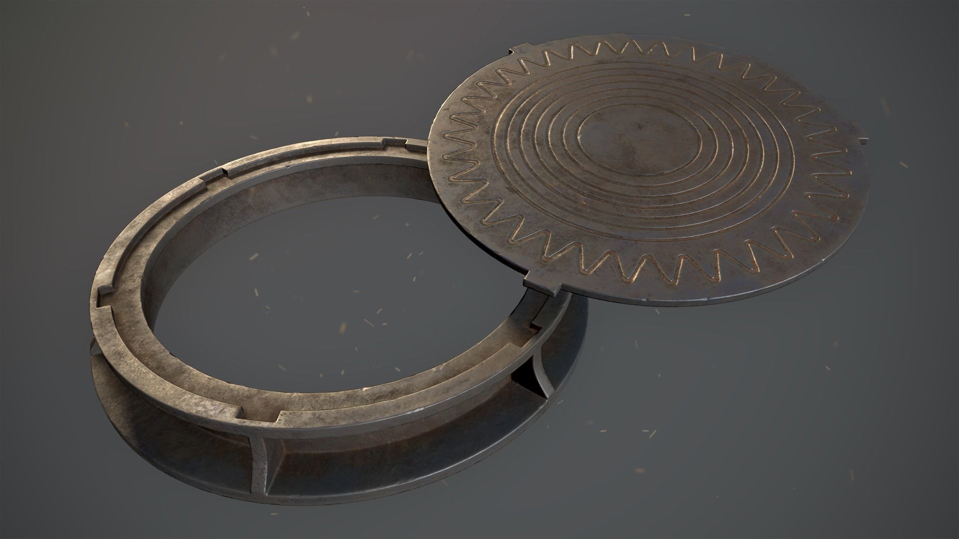 3D model Sewer Hatch v5 VR / AR / low-poly | CGTrader