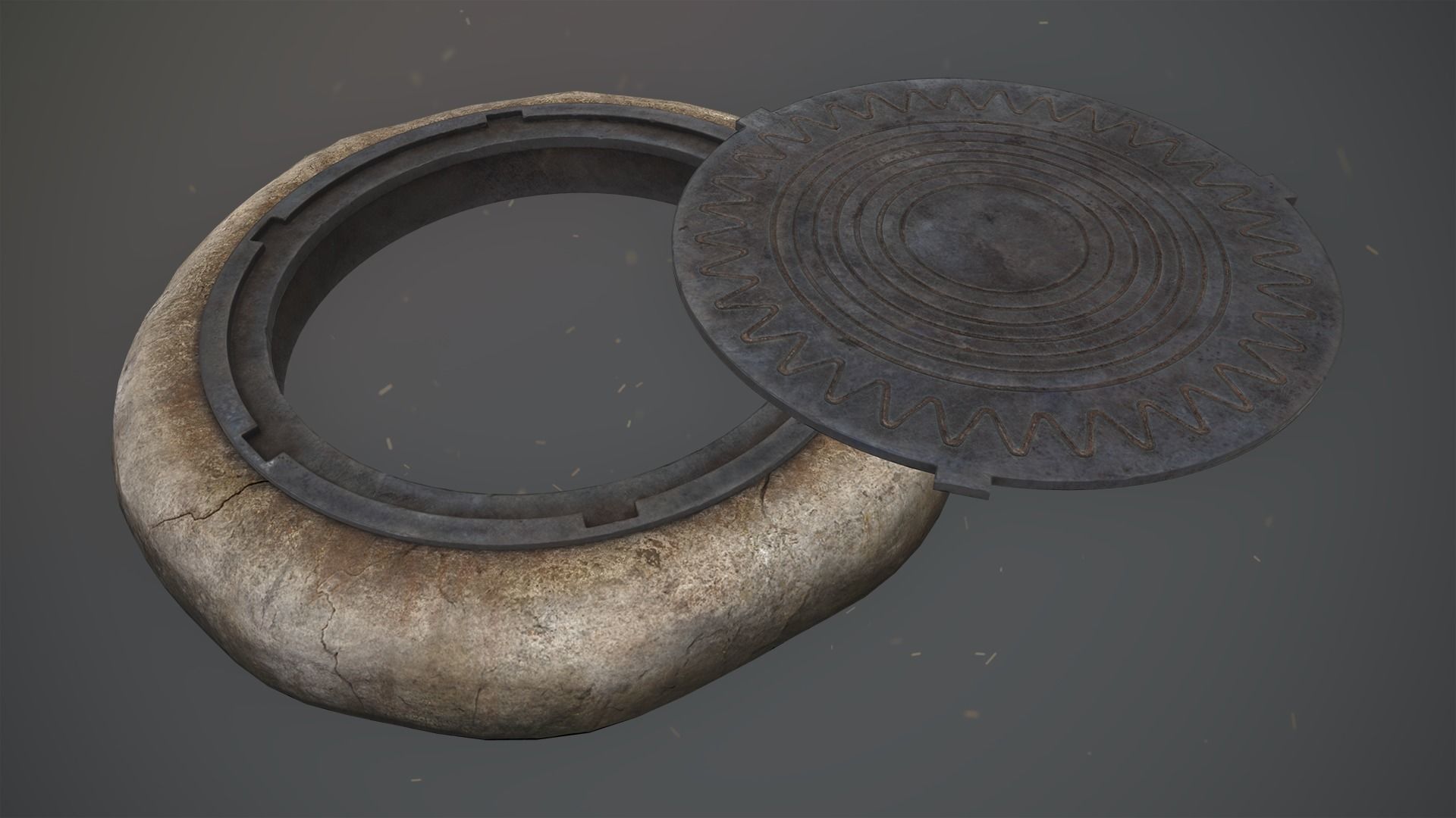 3D model Sewer Hatch v5 VR / AR / low-poly | CGTrader