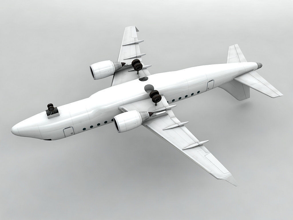 3D model Embraer ERJ 170 - Generic White VR / AR / low-poly | CGTrader