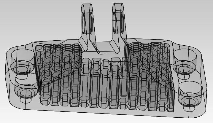 GE Jet Engine Bracket free 3D model | CGTrader