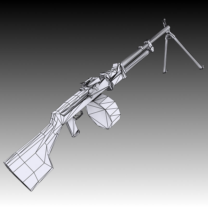 RPD Machine Gun 3D model | CGTrader
