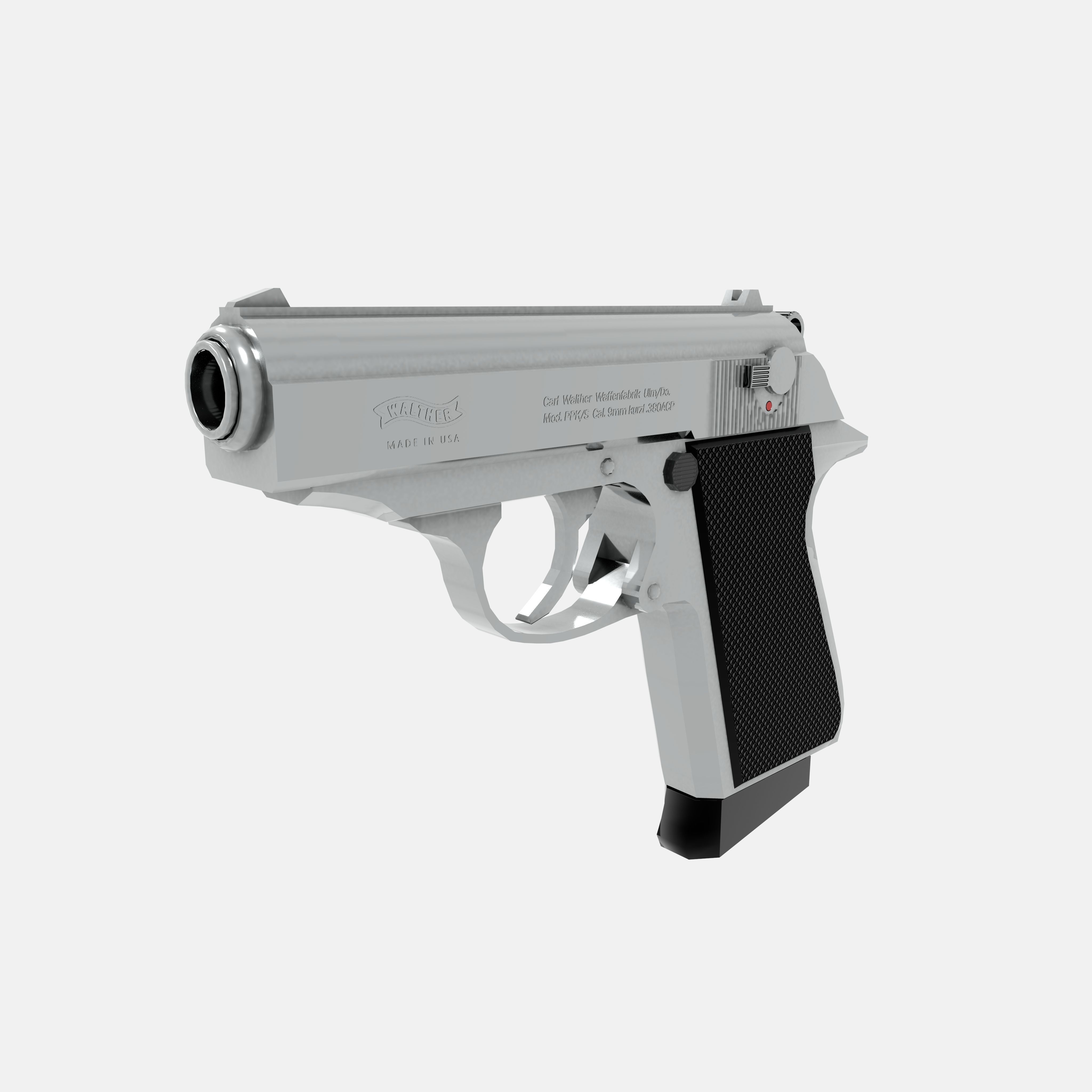 PPKS Pistol free 3D model | CGTrader