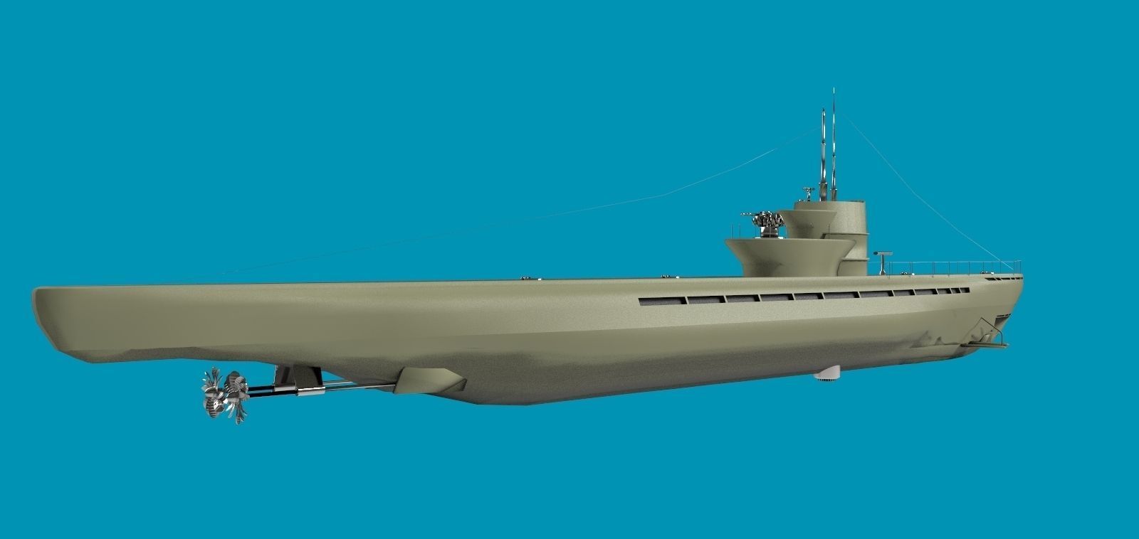 U Boat free 3D model | CGTrader