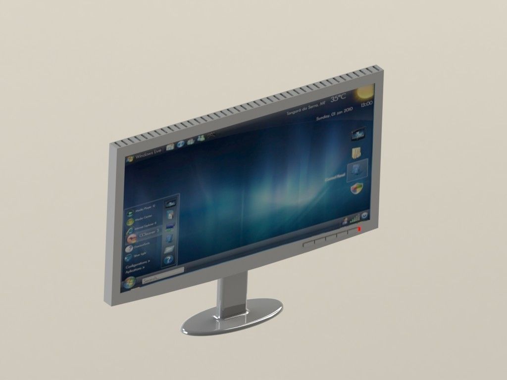 computer screen free 3D model | CGTrader