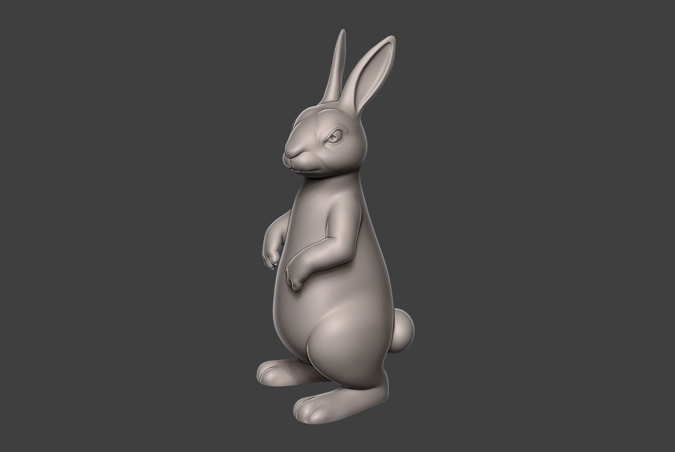Hare 4 3D model 3D printable | CGTrader