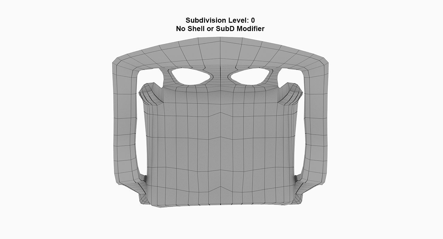 3D model Low Poly Plastic Chair VR / AR / low-poly | CGTrader