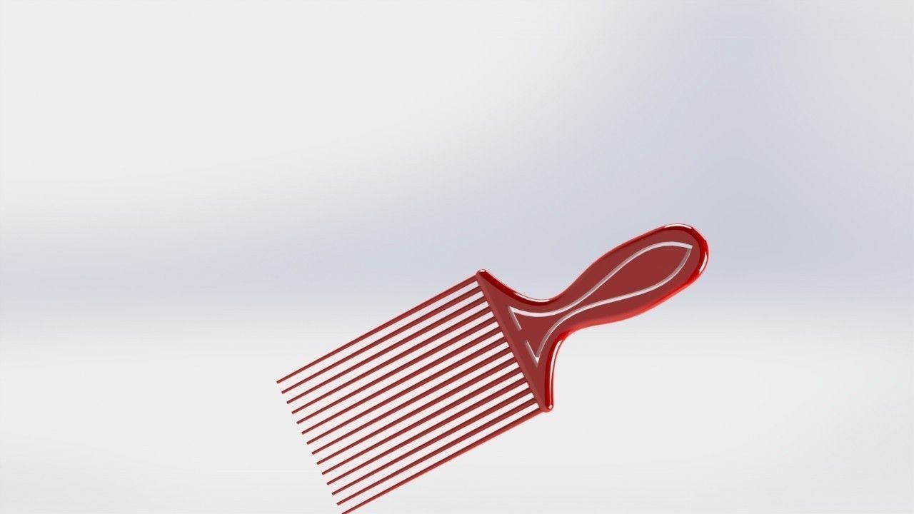 Hair pick free 3D model | CGTrader