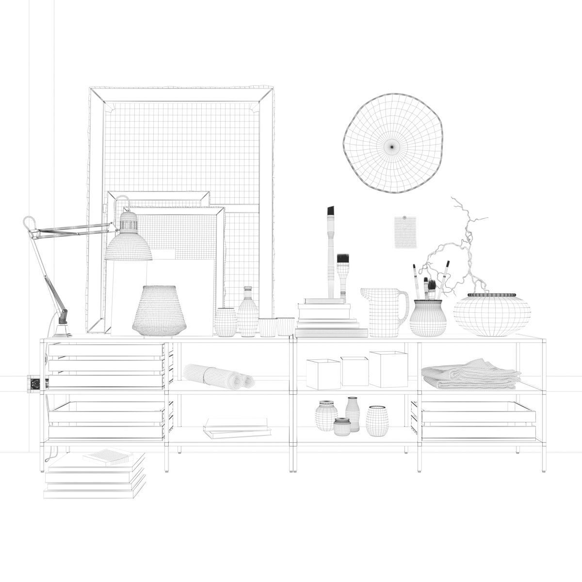 Art Decoration Set 3D model | CGTrader