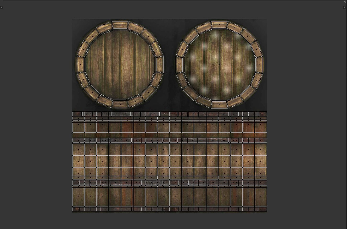 3D model Wooden Barrel - Game Ready PBR Textures Low Poly VR / AR / low ...