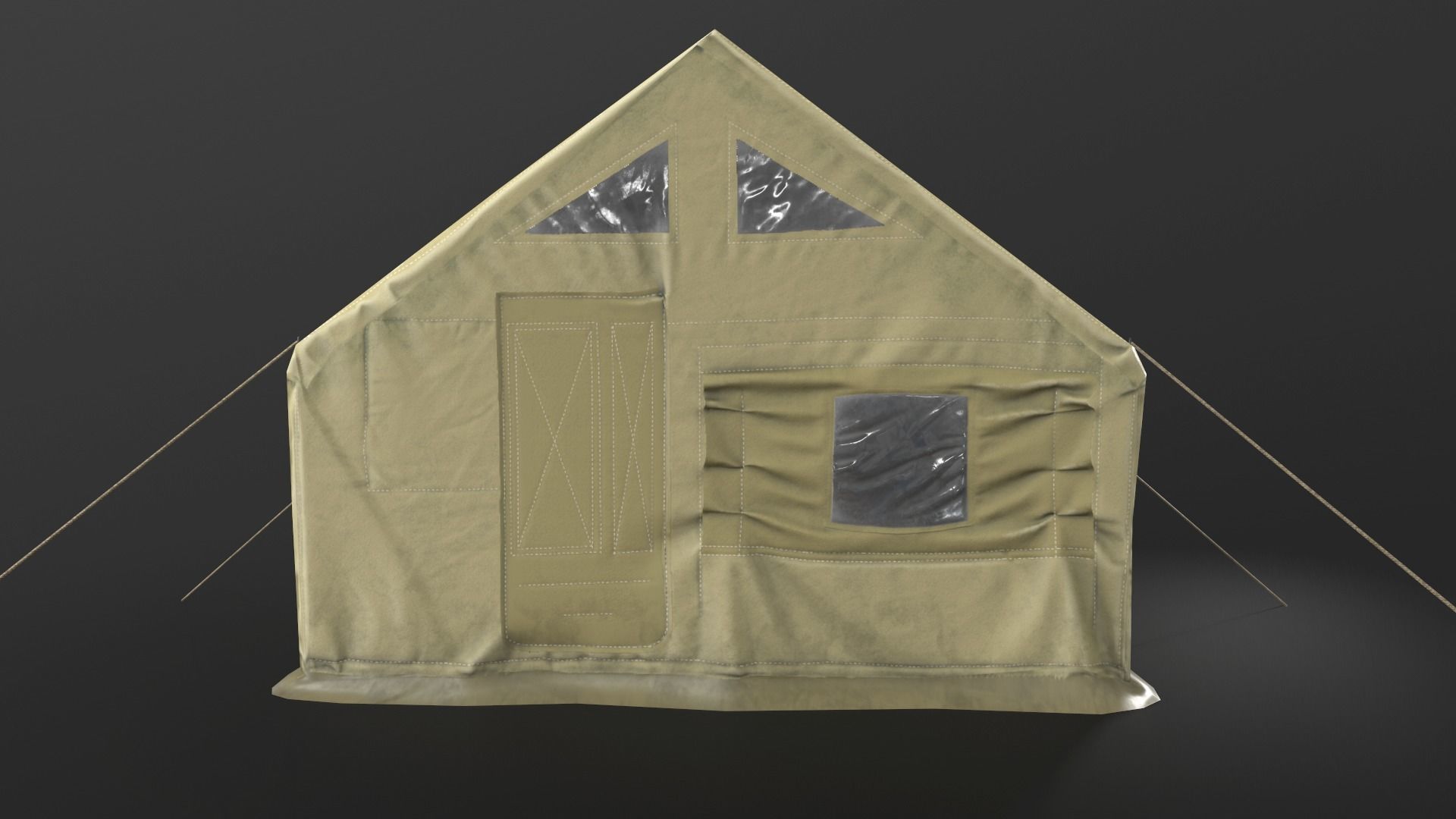 3D model Low poly Tent VR / AR / low-poly | CGTrader