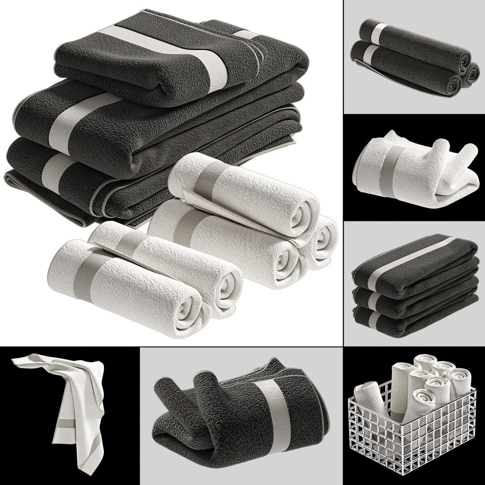 TOWELS 3D model | CGTrader
