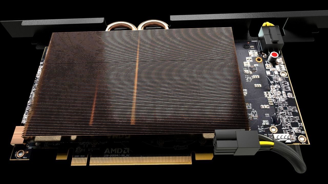 mining case with GPU inside 3D model | CGTrader