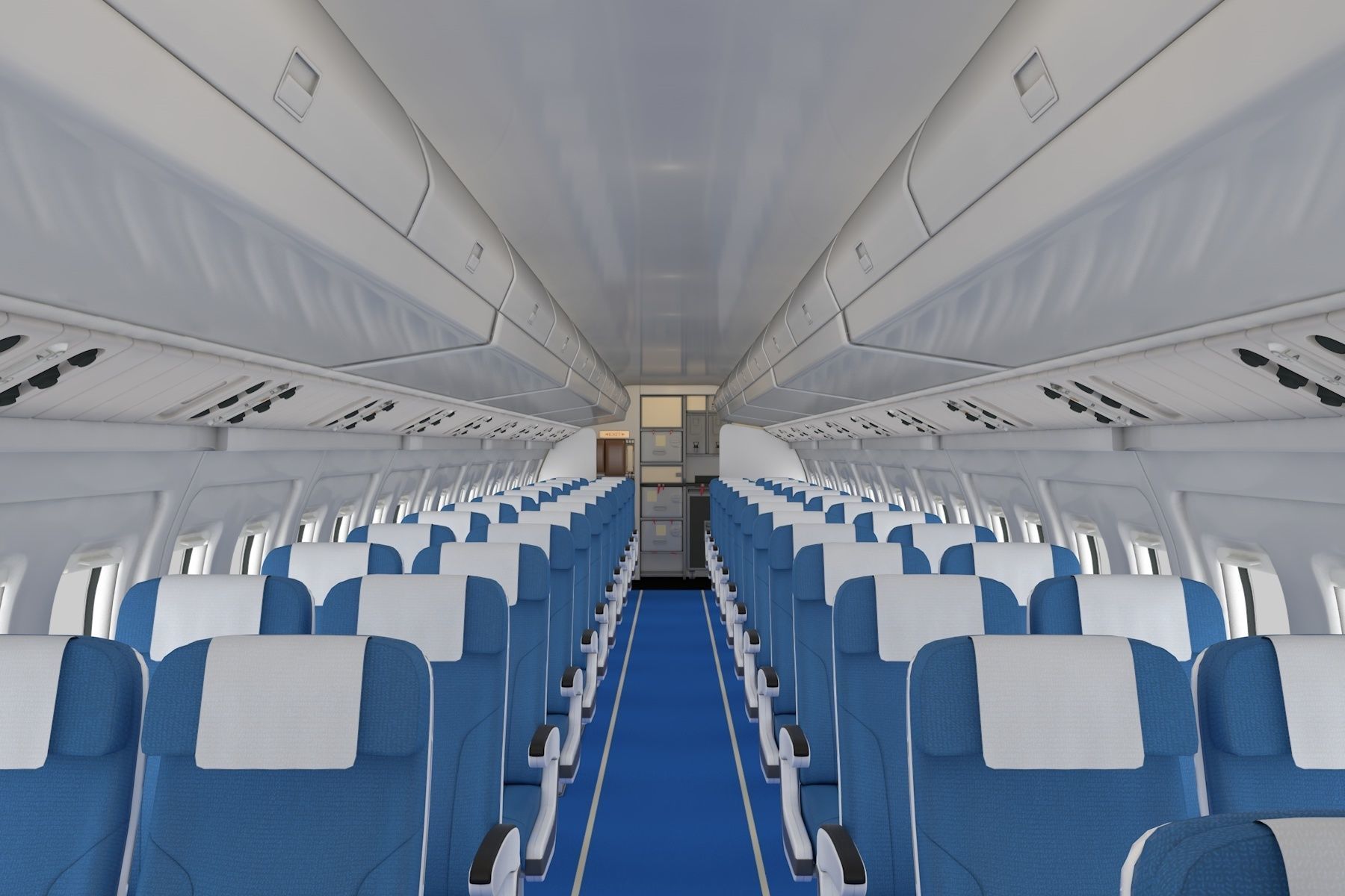 3D model Airplane Cabin VR / AR / low-poly | CGTrader