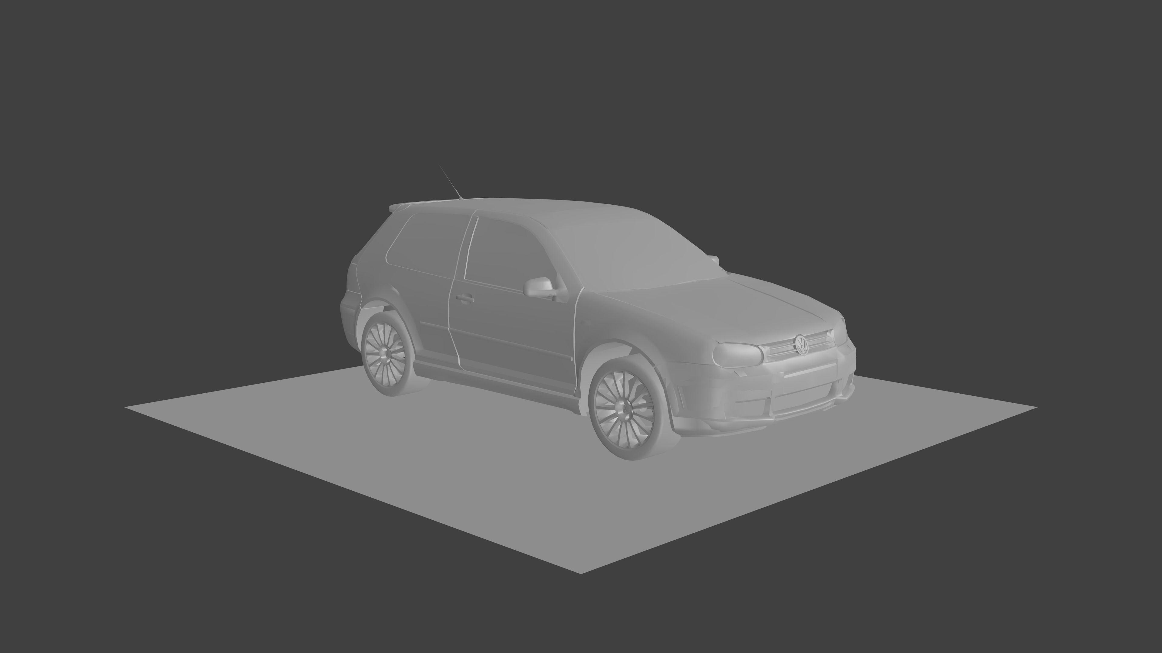 VW Golf R32 3D model | CGTrader