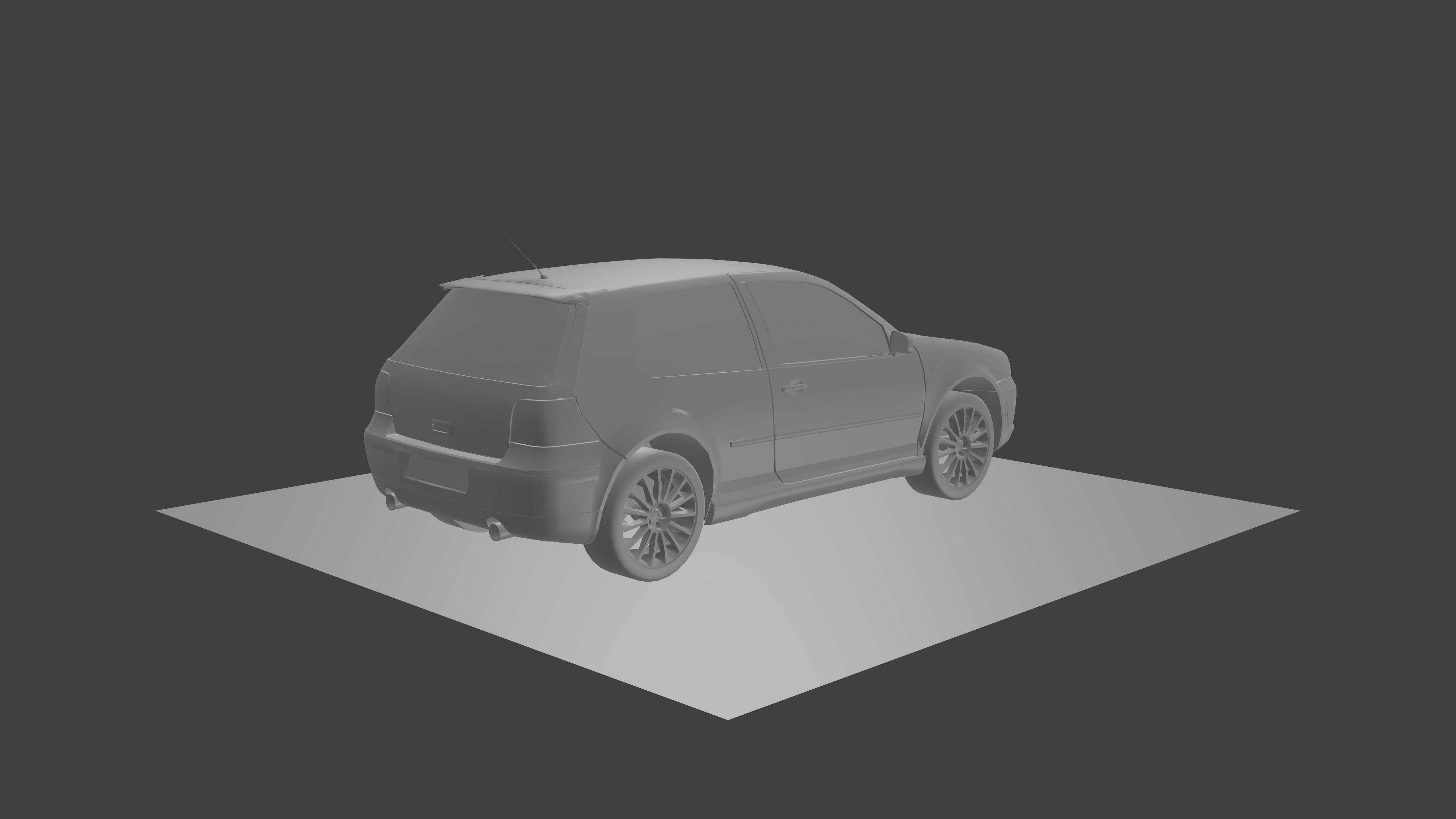 VW Golf R32 3D model | CGTrader