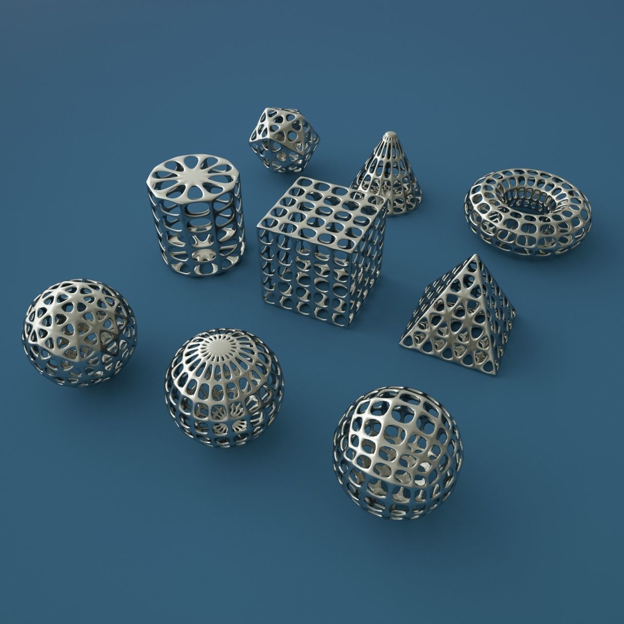 Standard geometric primitives 3D model 3D printable | CGTrader