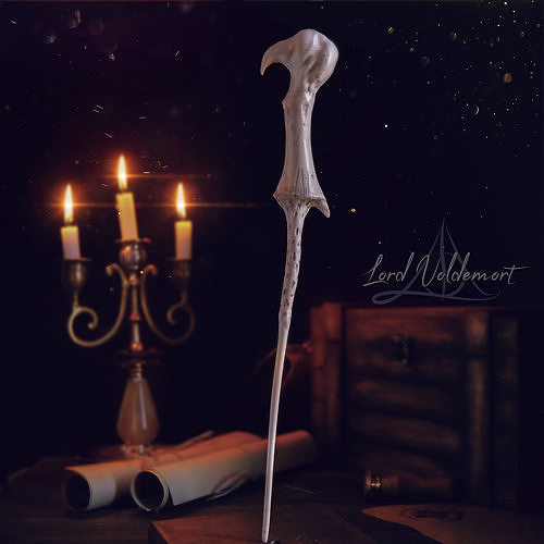VOLDEMORT WAND - HARRY POTTER 3D model 3D printable | CGTrader