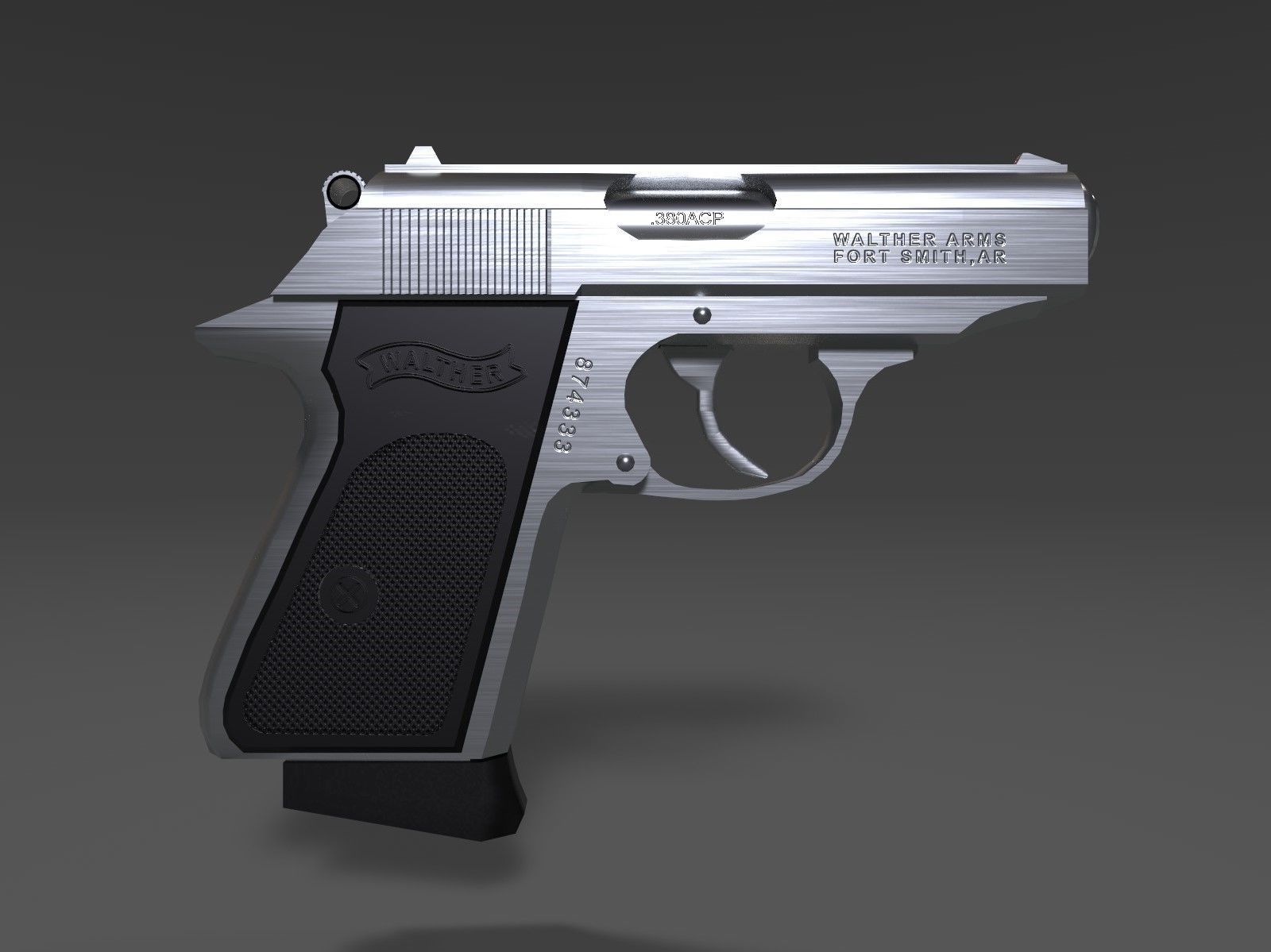PPK Pistol free VR / AR / low-poly 3D model | CGTrader