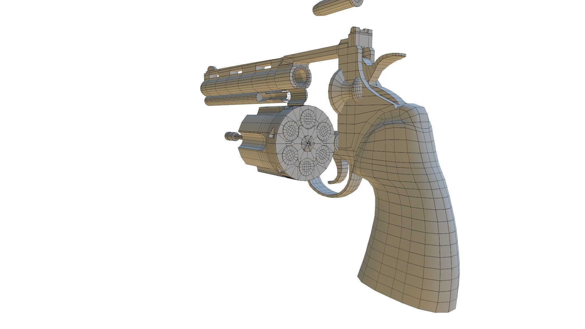 3D model Colt Python VR / AR / low-poly rigged animated | CGTrader