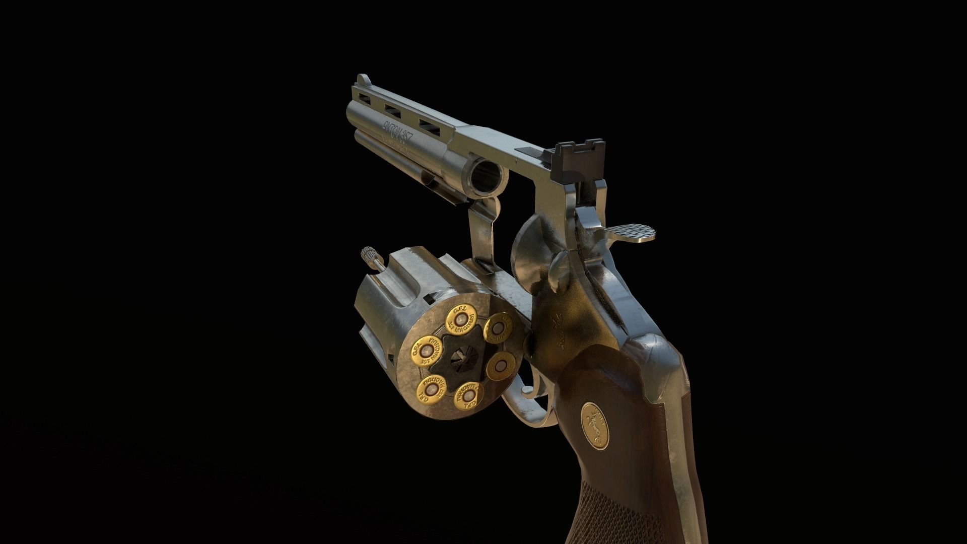 3D model Colt Python VR / AR / low-poly rigged animated | CGTrader