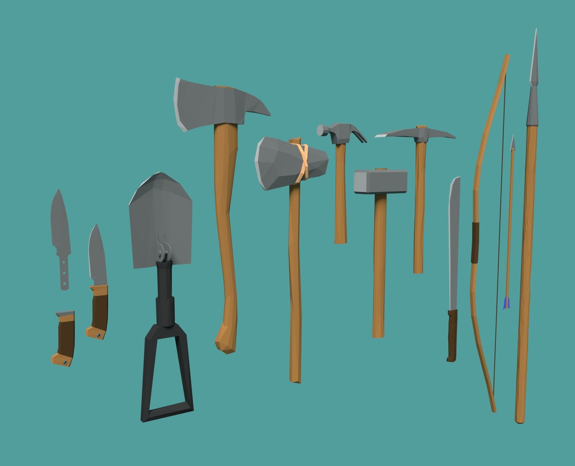 3D model Low-poly Tools VR / AR / low-poly | CGTrader