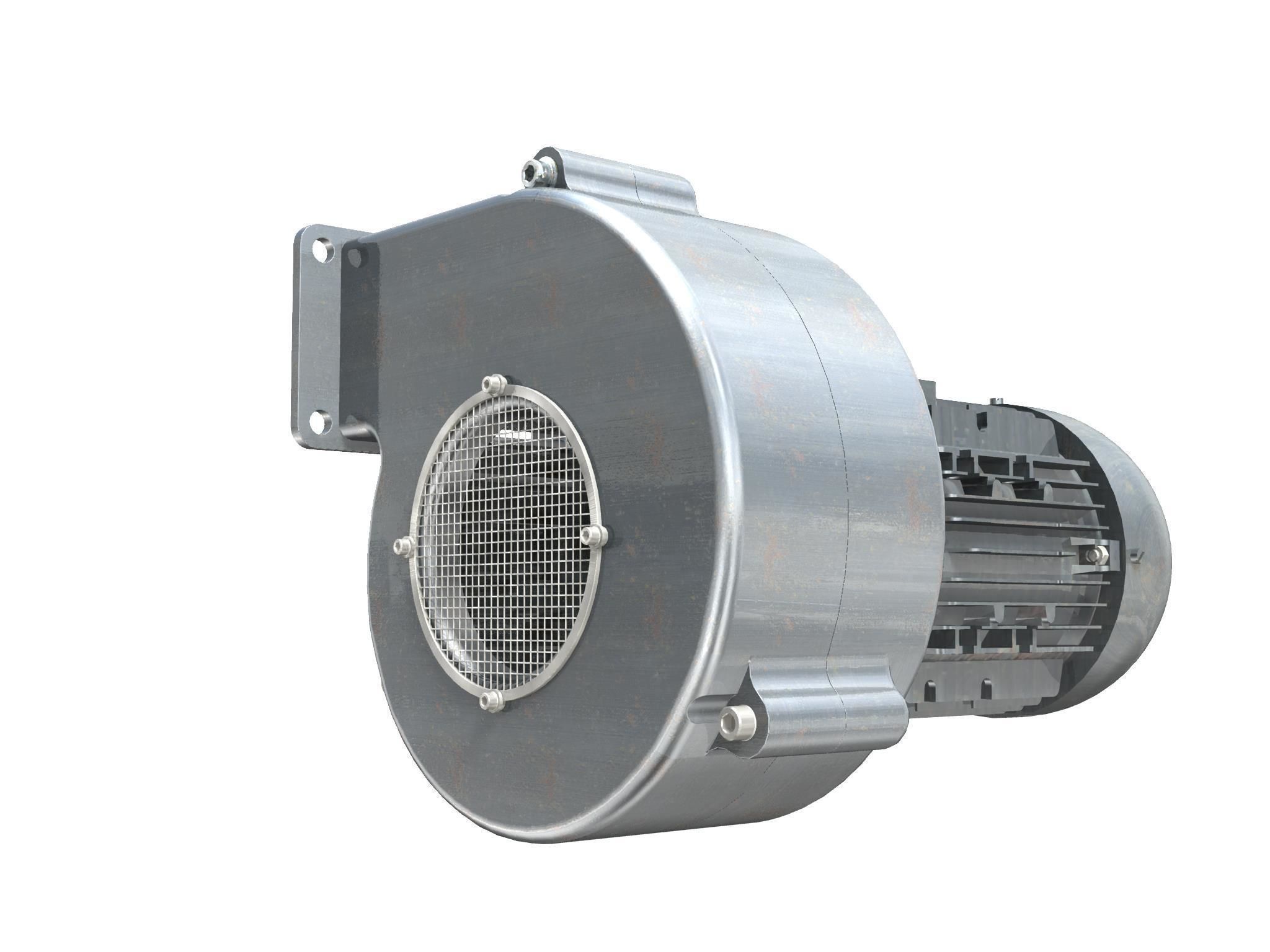 Industrial Centrifugal Blower Fan - Animated 3D model animated | CGTrader