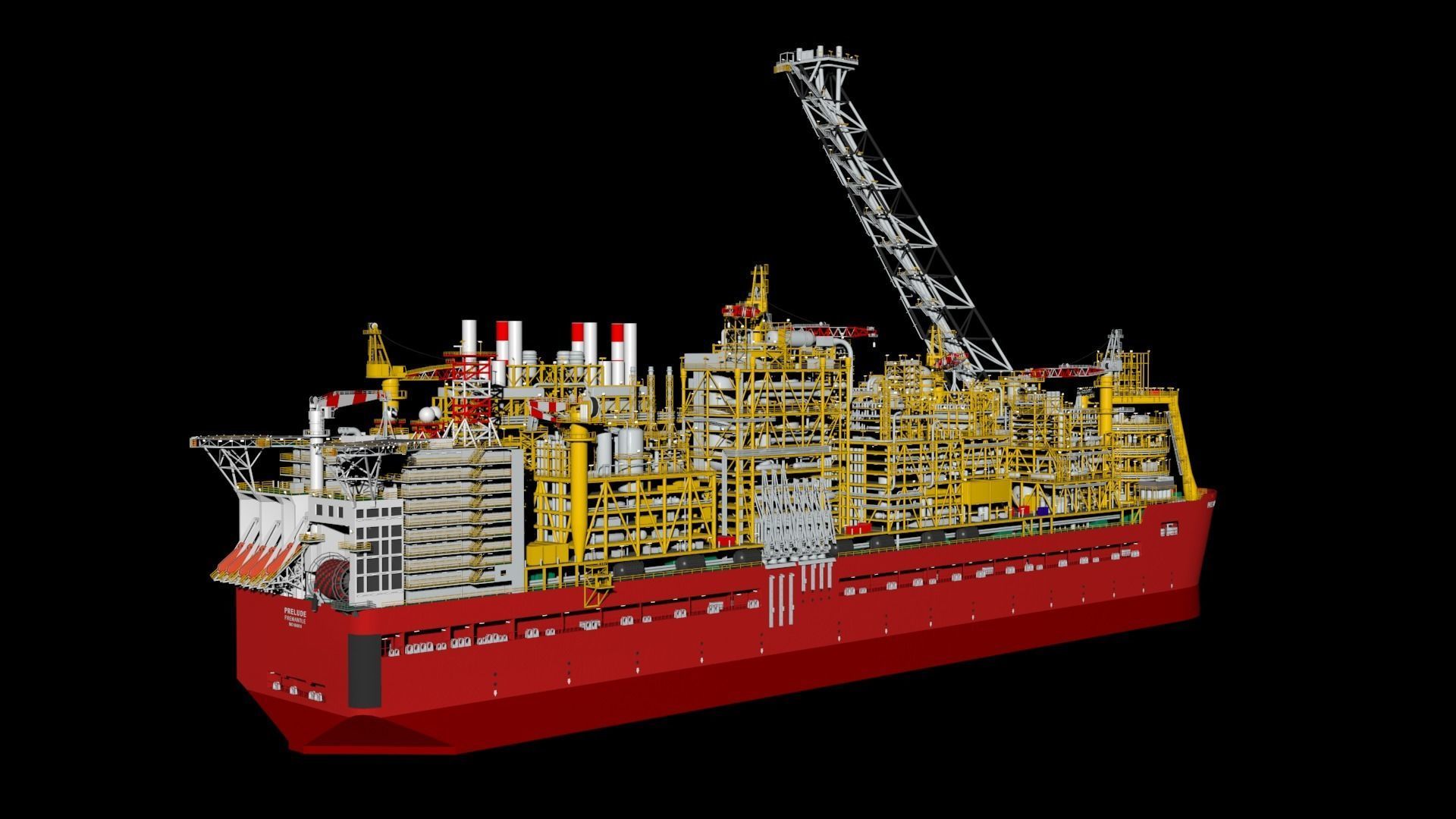 Shell prelude FLNG 3D model | CGTrader