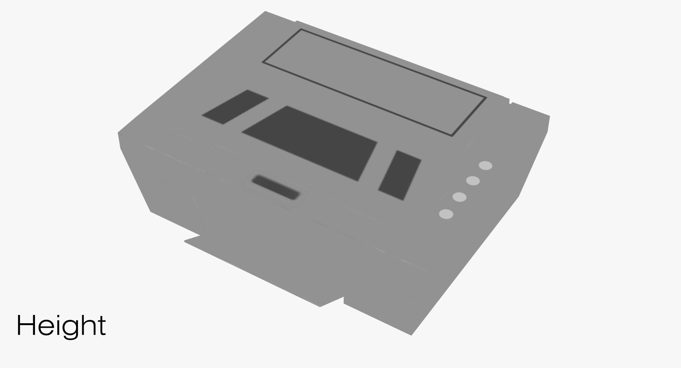 Printer - Low Poly free 3D model | CGTrader