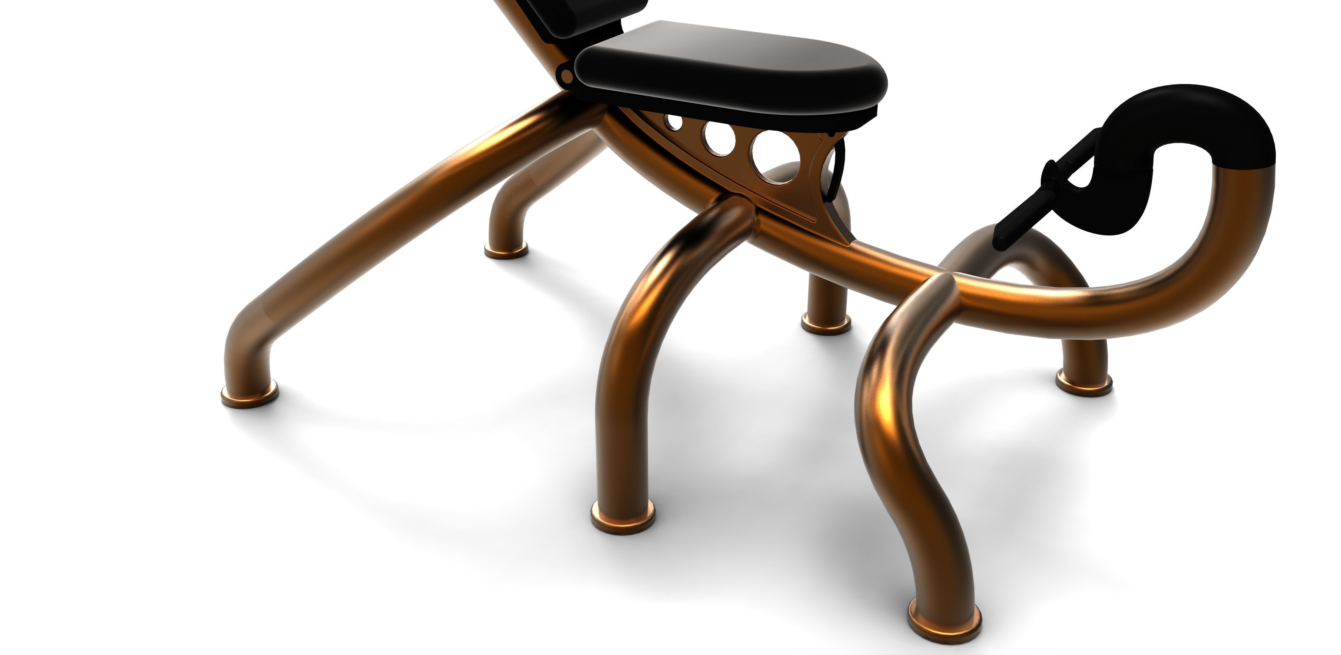 Scorpio chair with laptop free 3D model | CGTrader