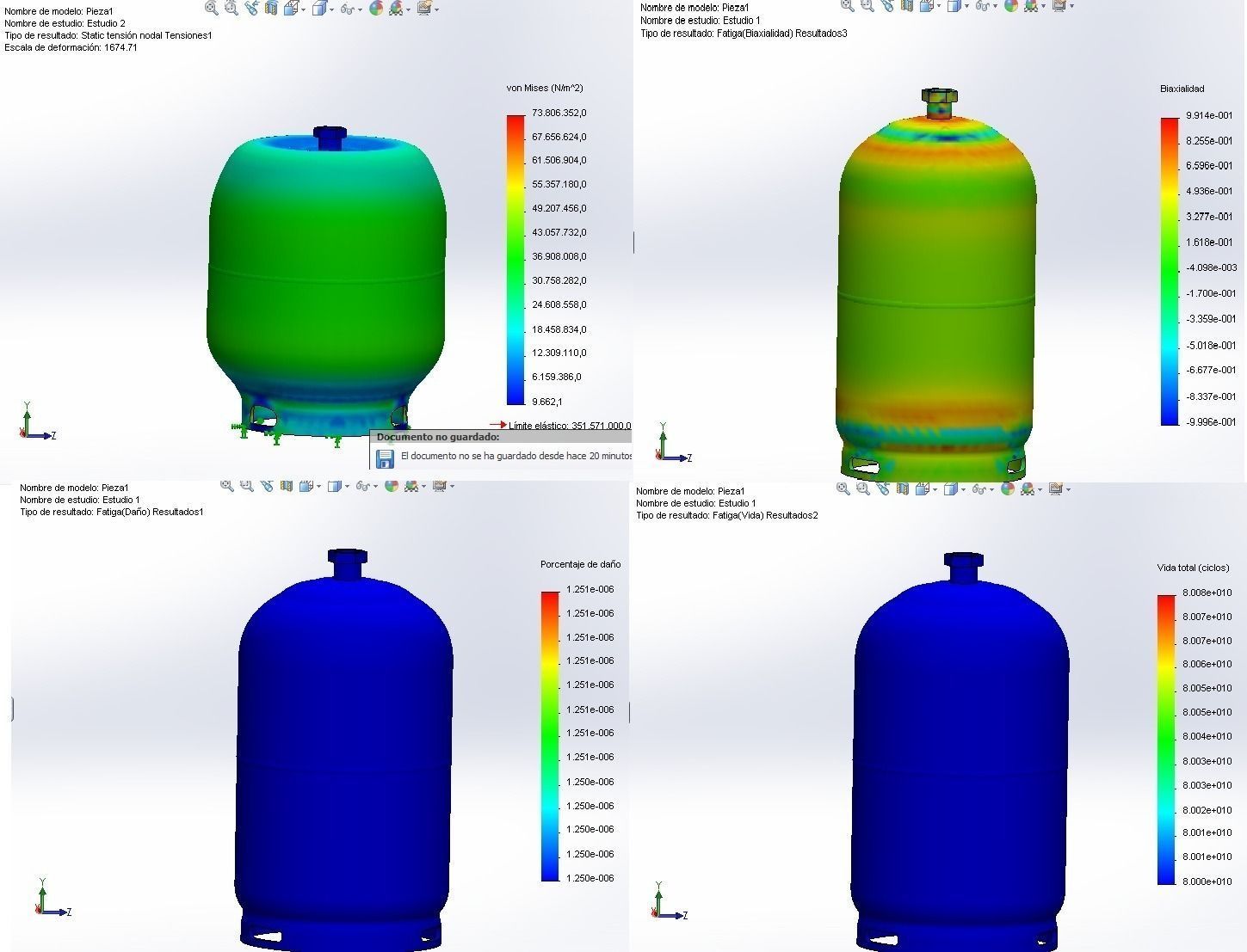Gas cylinder Analysis 3D | CGTrader
