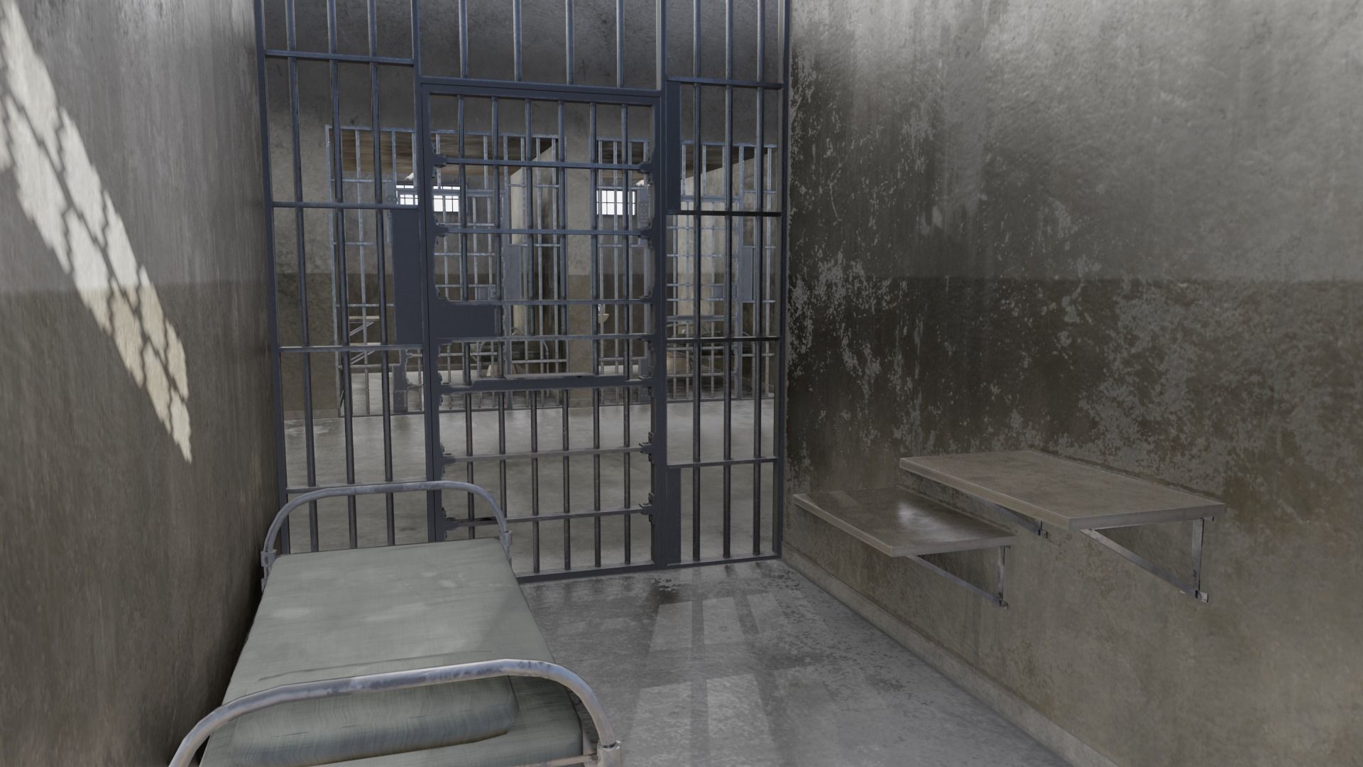 3D model Prison Cells - Penitentiary VR / AR / low-poly | CGTrader