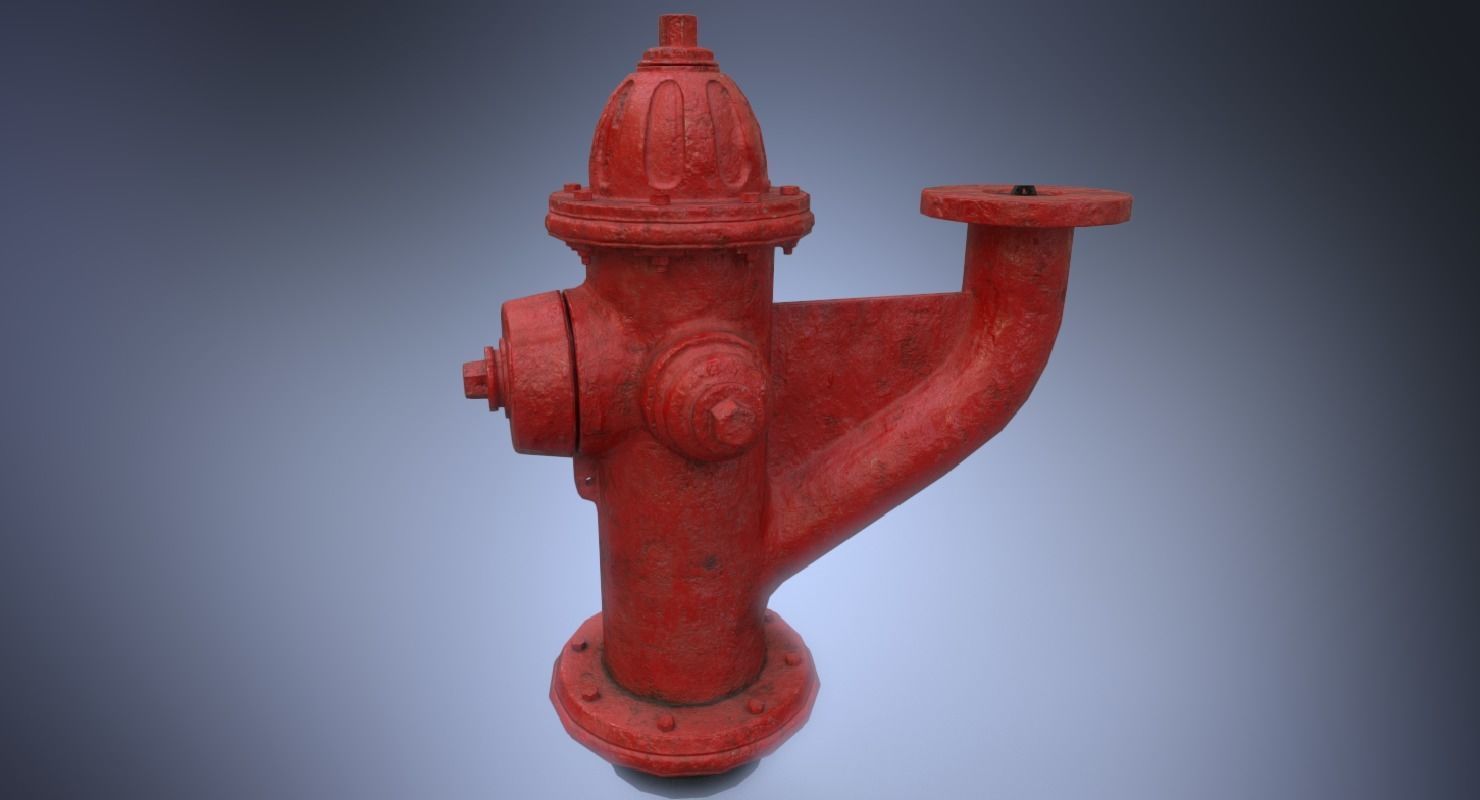 3D model Fire hydrant monitor nozzle VR / AR / low-poly | CGTrader
