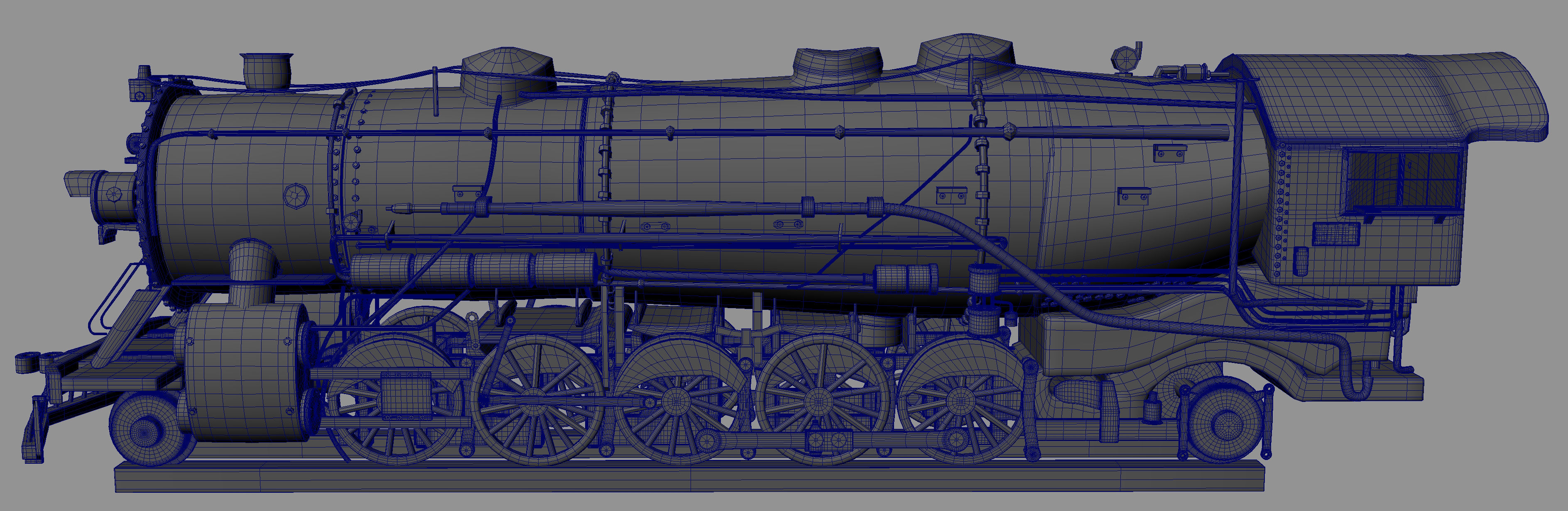 3D model Locomotive Steam Engine VR / AR / low-poly | CGTrader