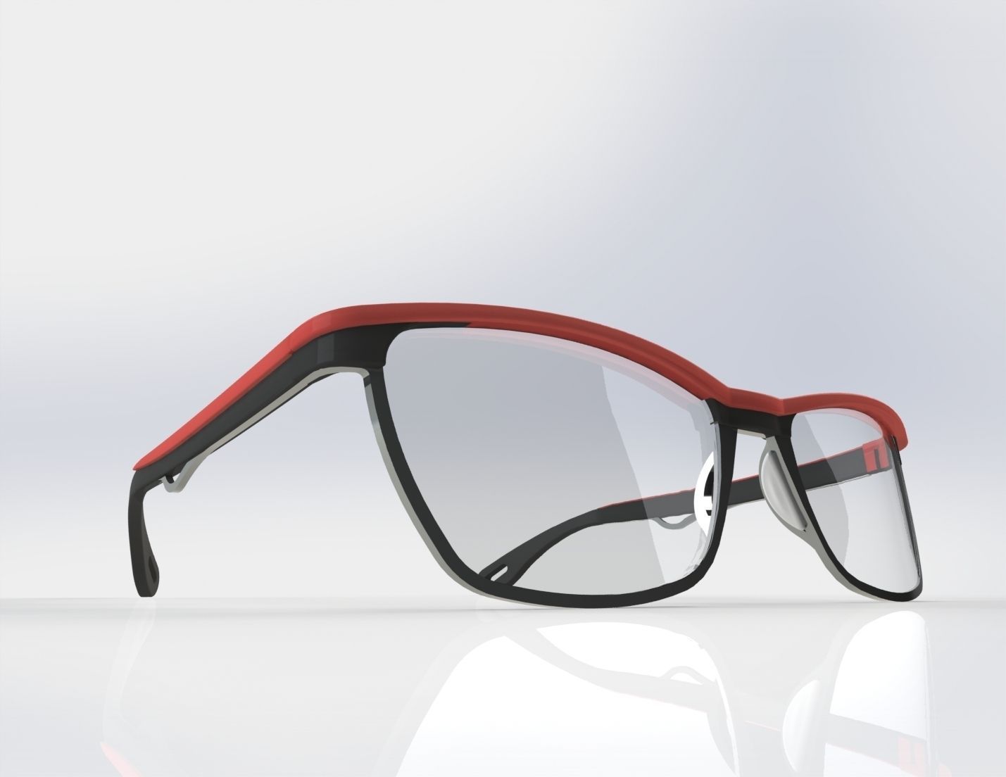 Acetate and titanium optical frame 3D model | CGTrader