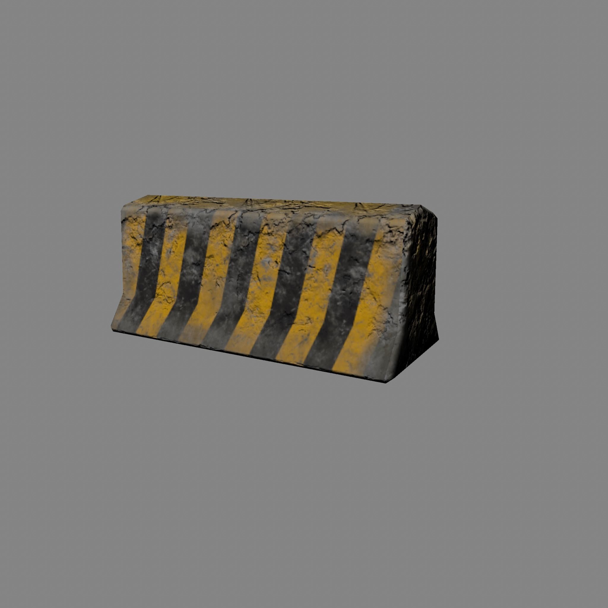 3D model Concrete Road Block Gameready VR / AR / low-poly | CGTrader