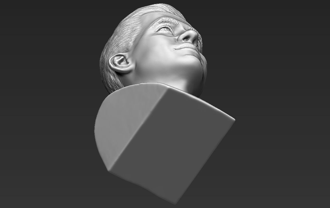 Captain Kirk Chris Pine Star Trek bust full color 3D printing 3D model ...
