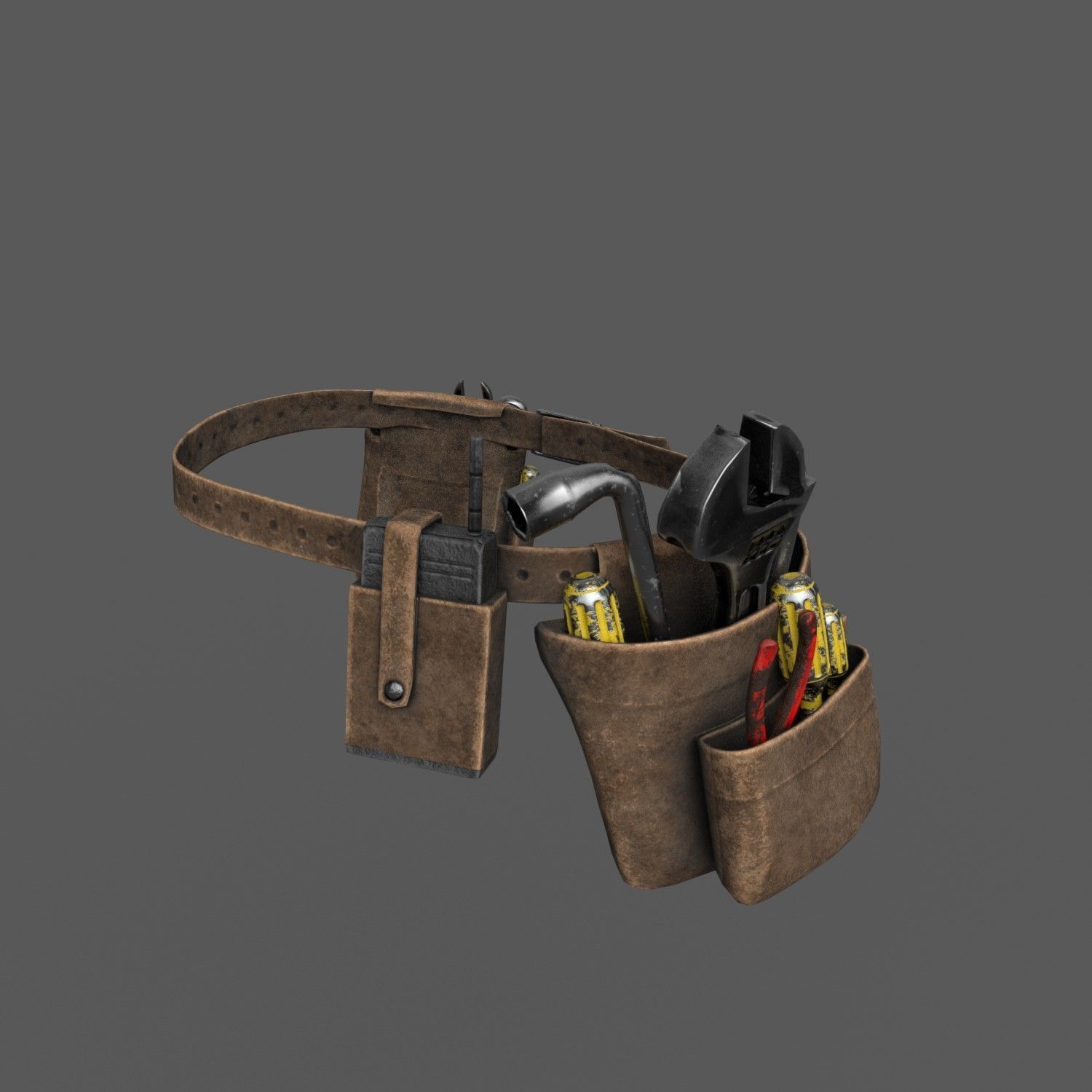 3D model WorkerToolbelt tool belt with tools in it VR / AR / low-poly ...