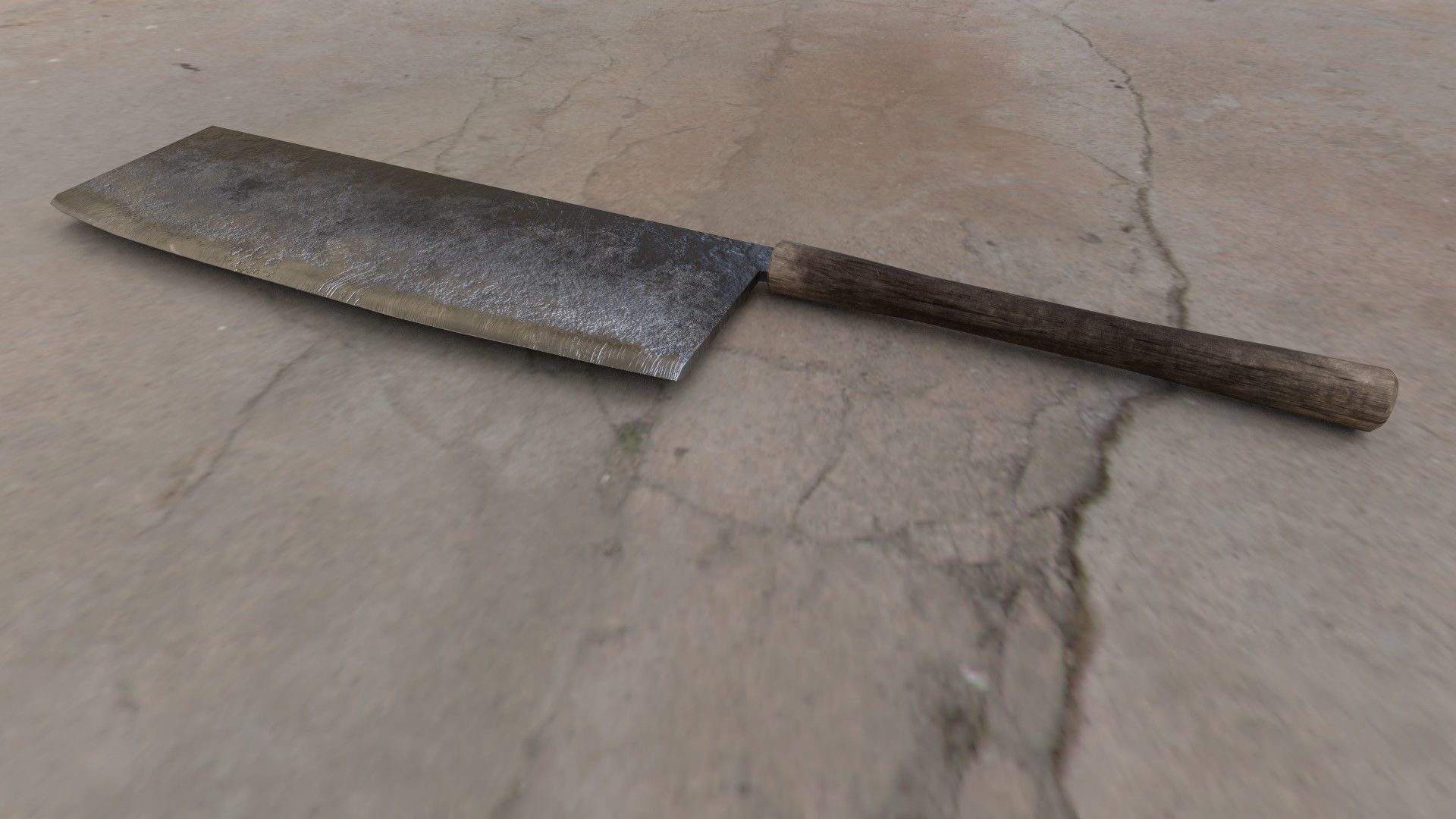 3D asset Big Cleaver Medieval Kitchenware | CGTrader