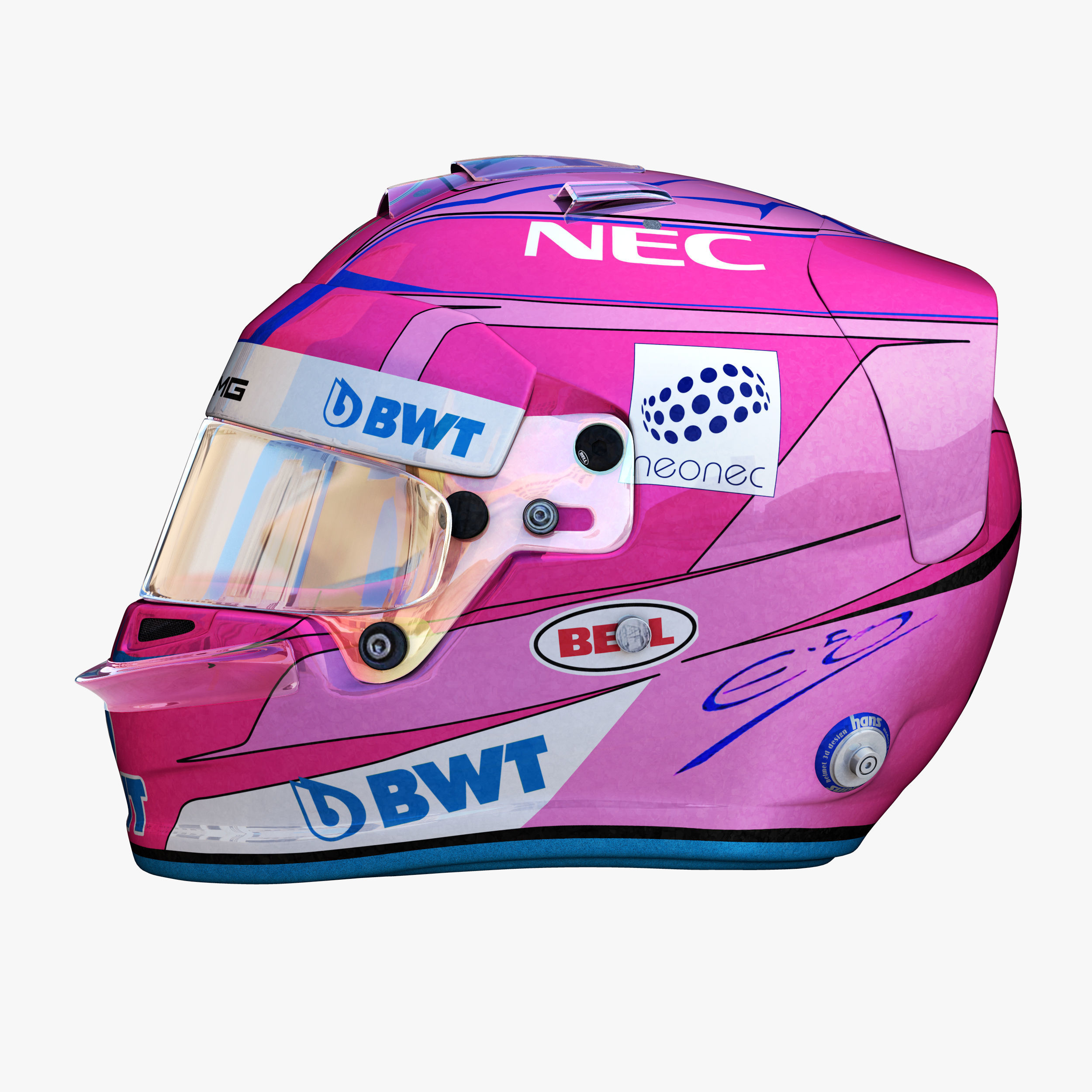 3D model Ocon Helmet 2018 VR / AR / low-poly | CGTrader