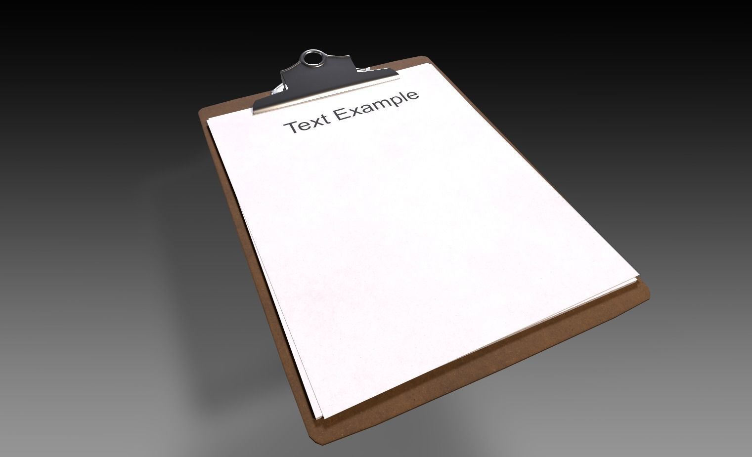 classic clipboard with paper 3D model | CGTrader