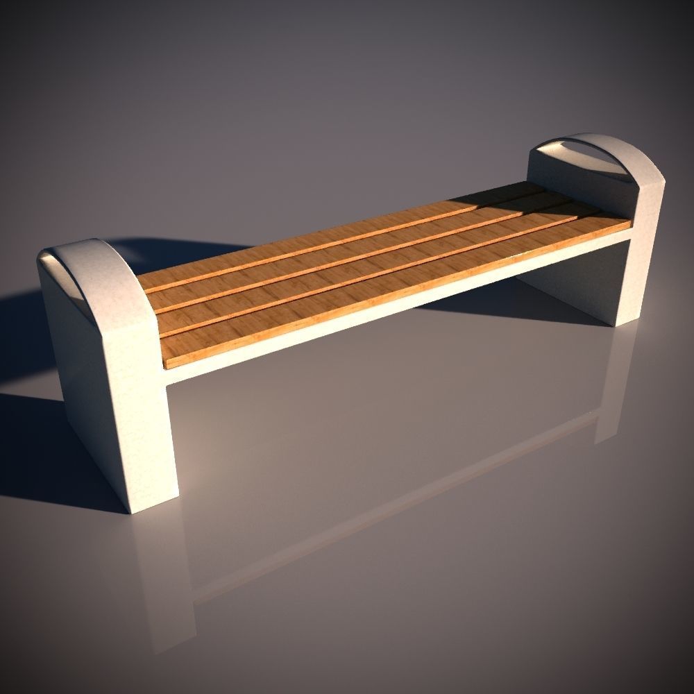 Bench 02 3D asset | CGTrader