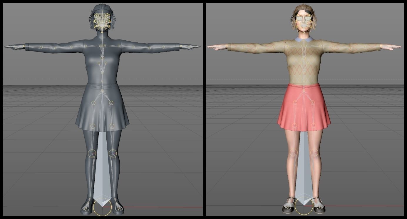 Supergirl - Kara Danvers 3D model animated rigged | CGTrader