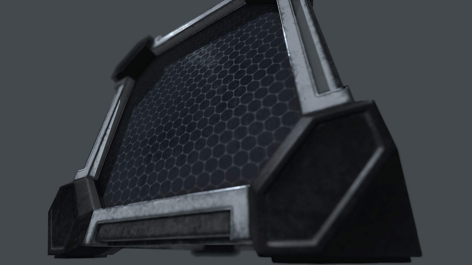 3D model SciFi Protective Crate Low Poly PBR Game Ready Asset sci-fi VR ...