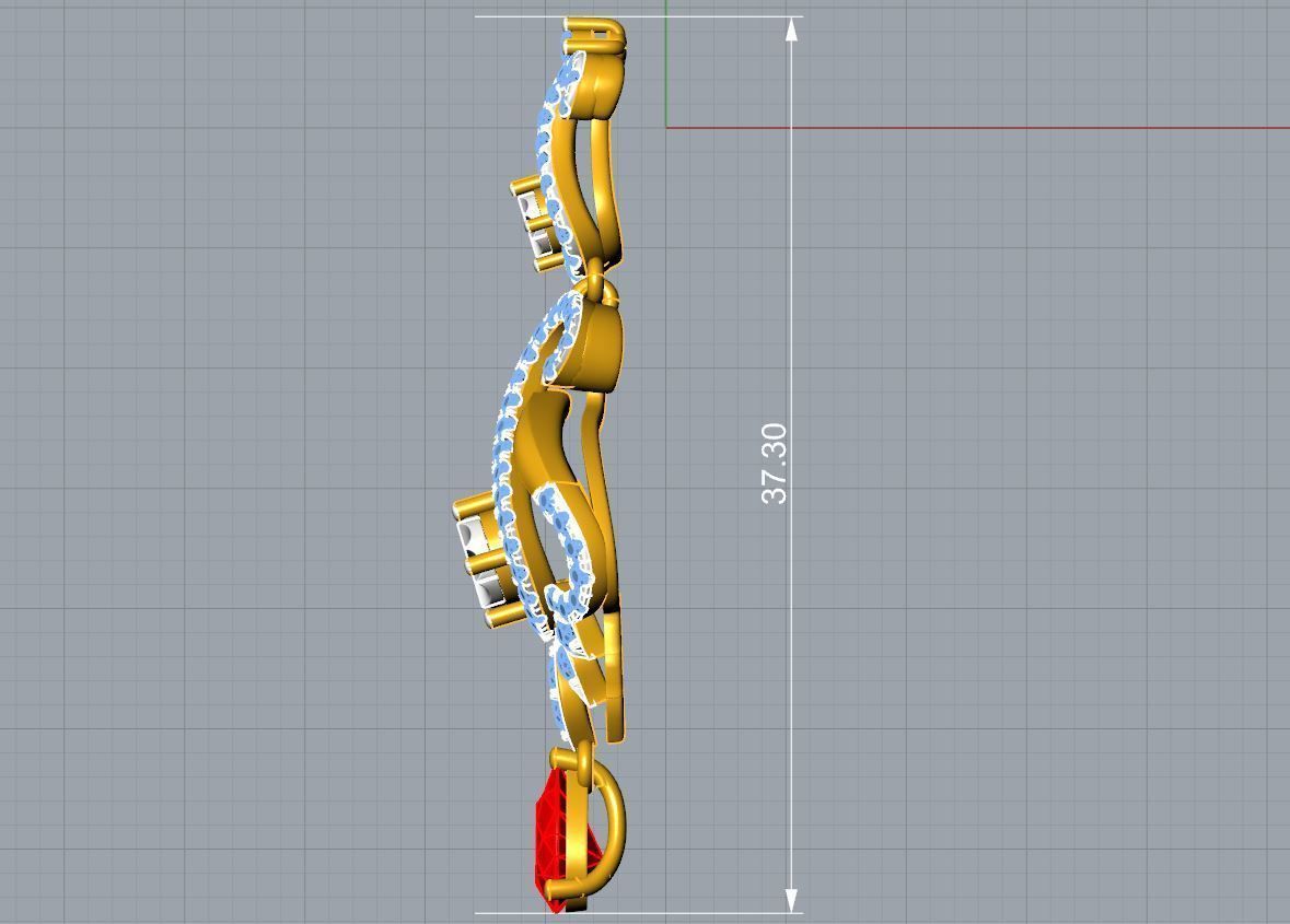Long Ruby Jimiki 3D model 3D printable | CGTrader