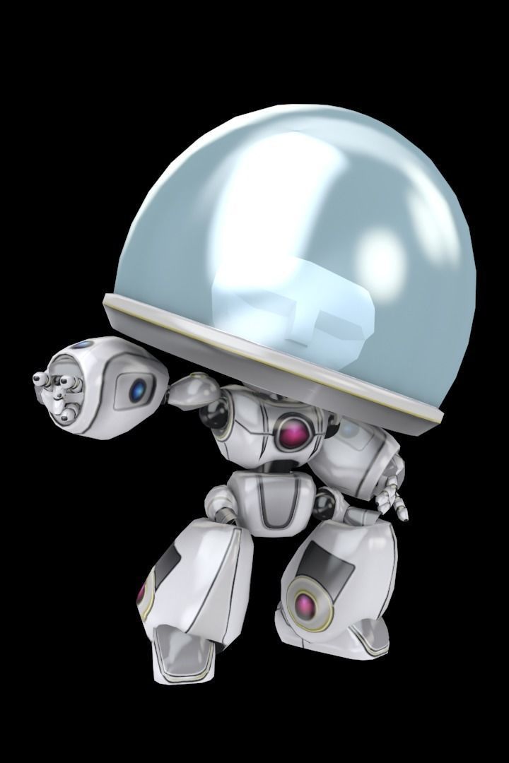 3D model Robots Dice WHT VR / AR / low-poly animated | CGTrader