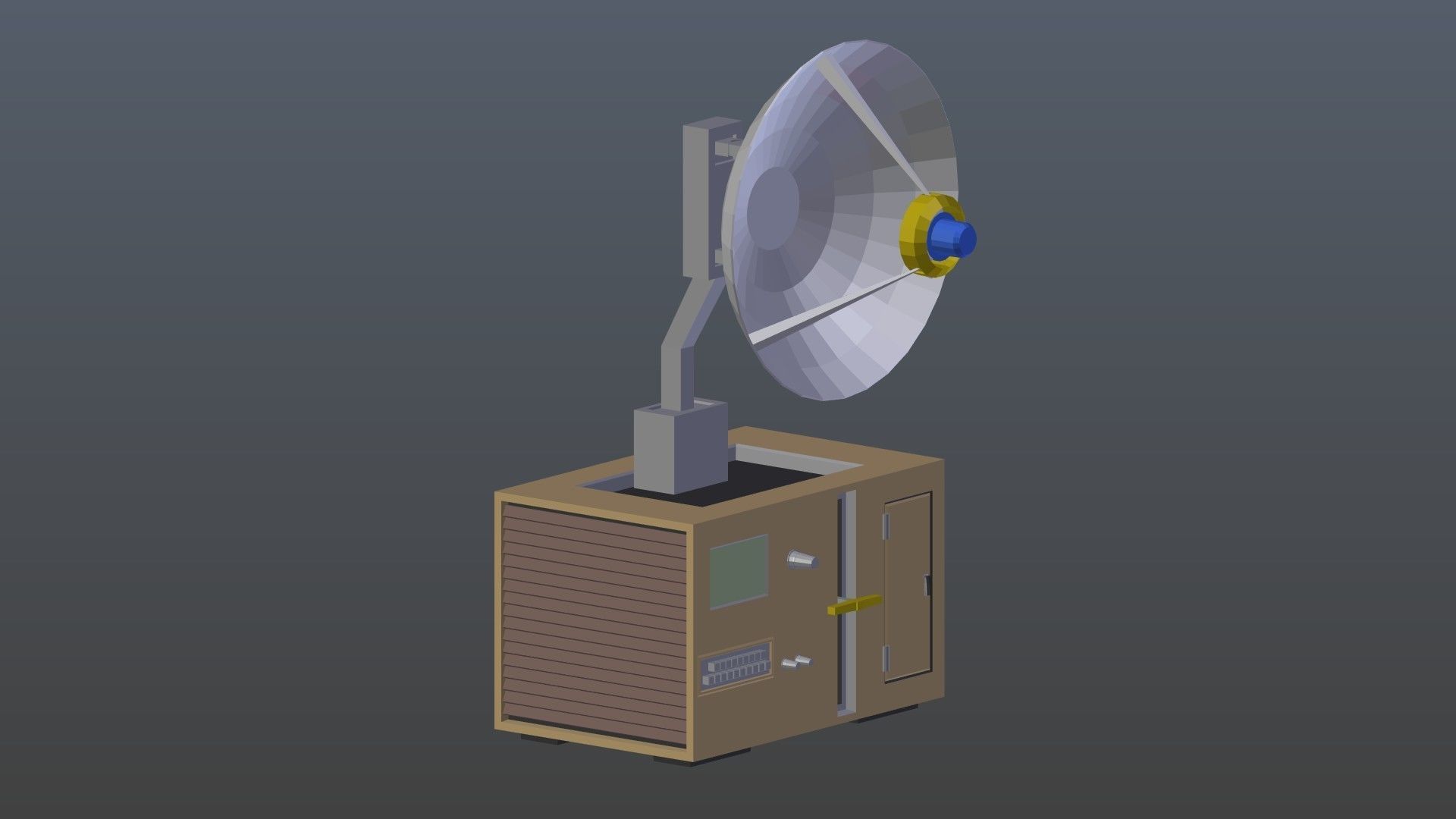 3D model Low poly satellite dish 1 VR / AR / low-poly | CGTrader