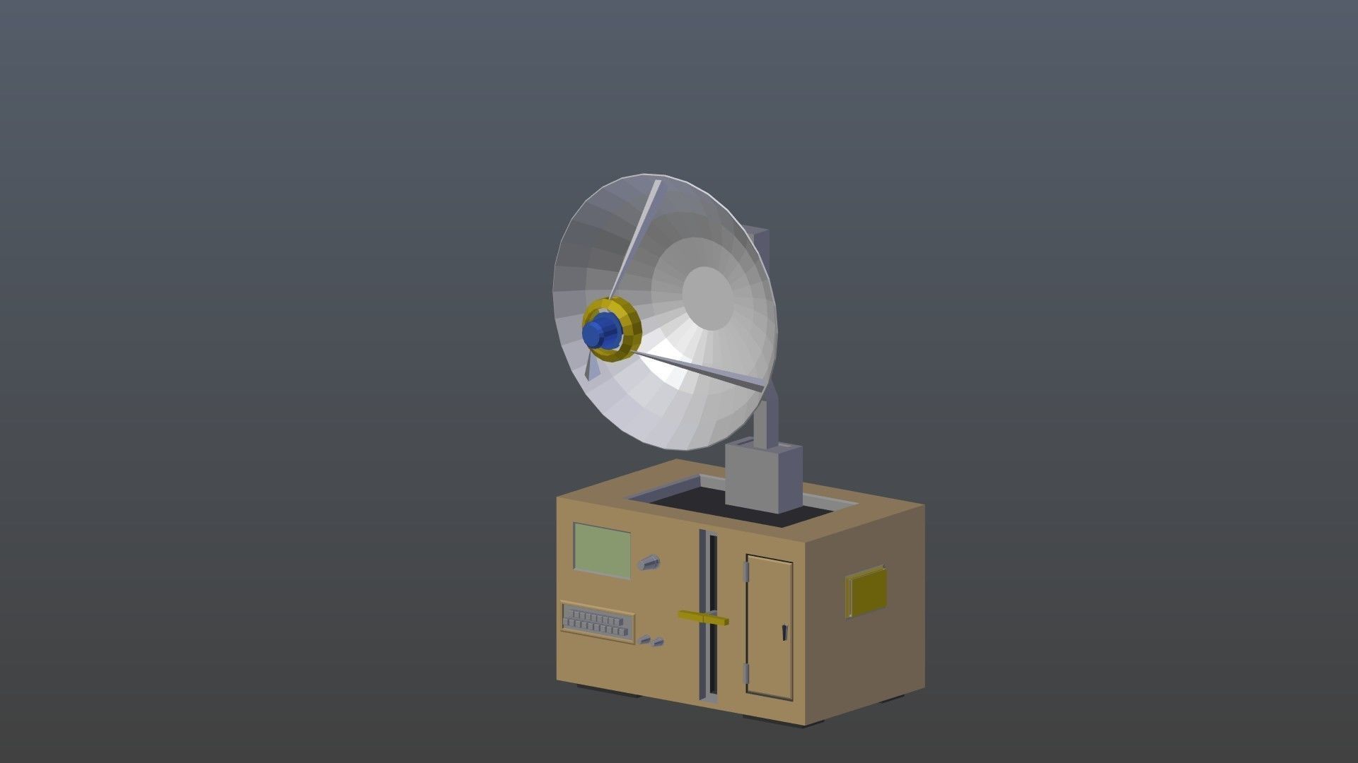 3D model Low poly satellite dish 1 VR / AR / low-poly | CGTrader